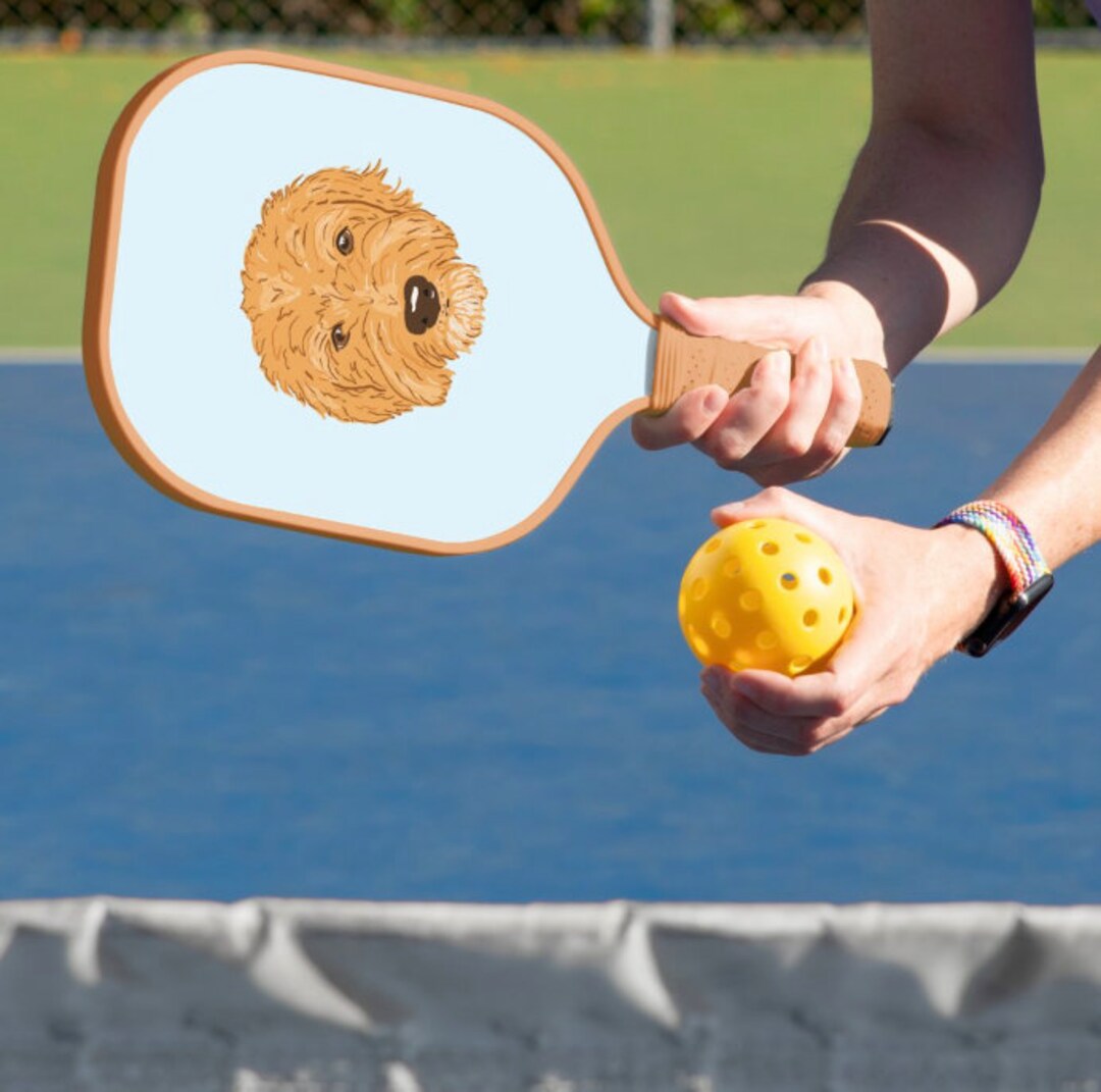 Custom Pickleball Paddle: Pet Portrait Gift for Dog Lover - Etsy