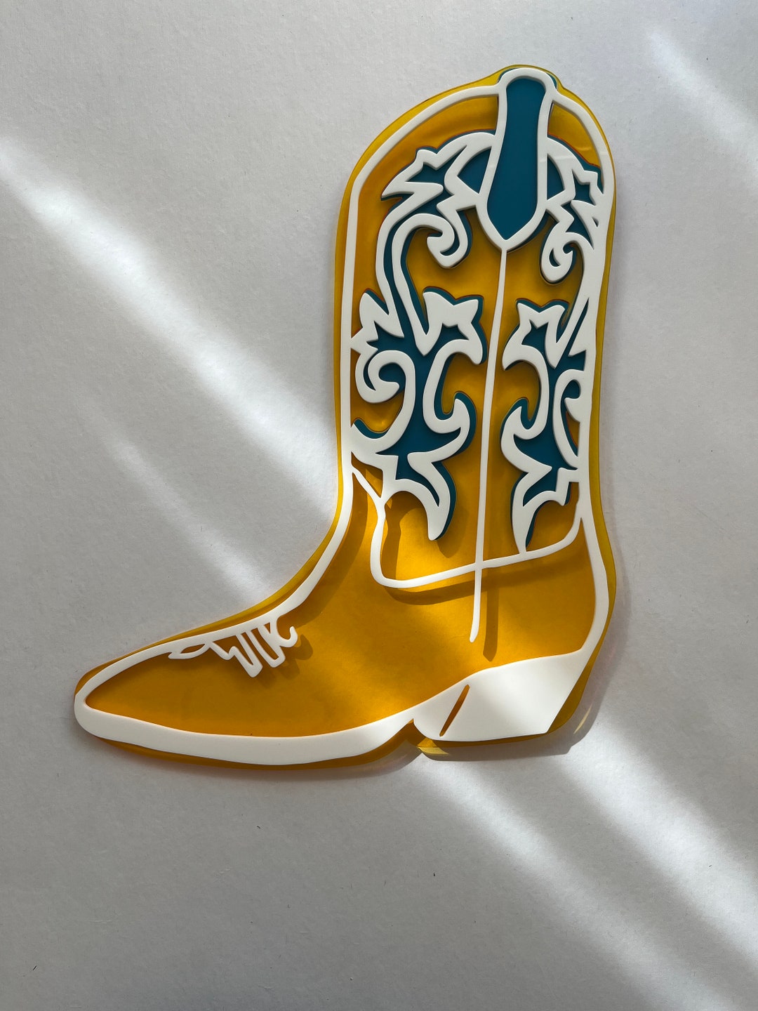 Cowgirl Wall Art. Cowboy Boot Wall Art. Erin R Wolf. Acrylic Wall Art ...