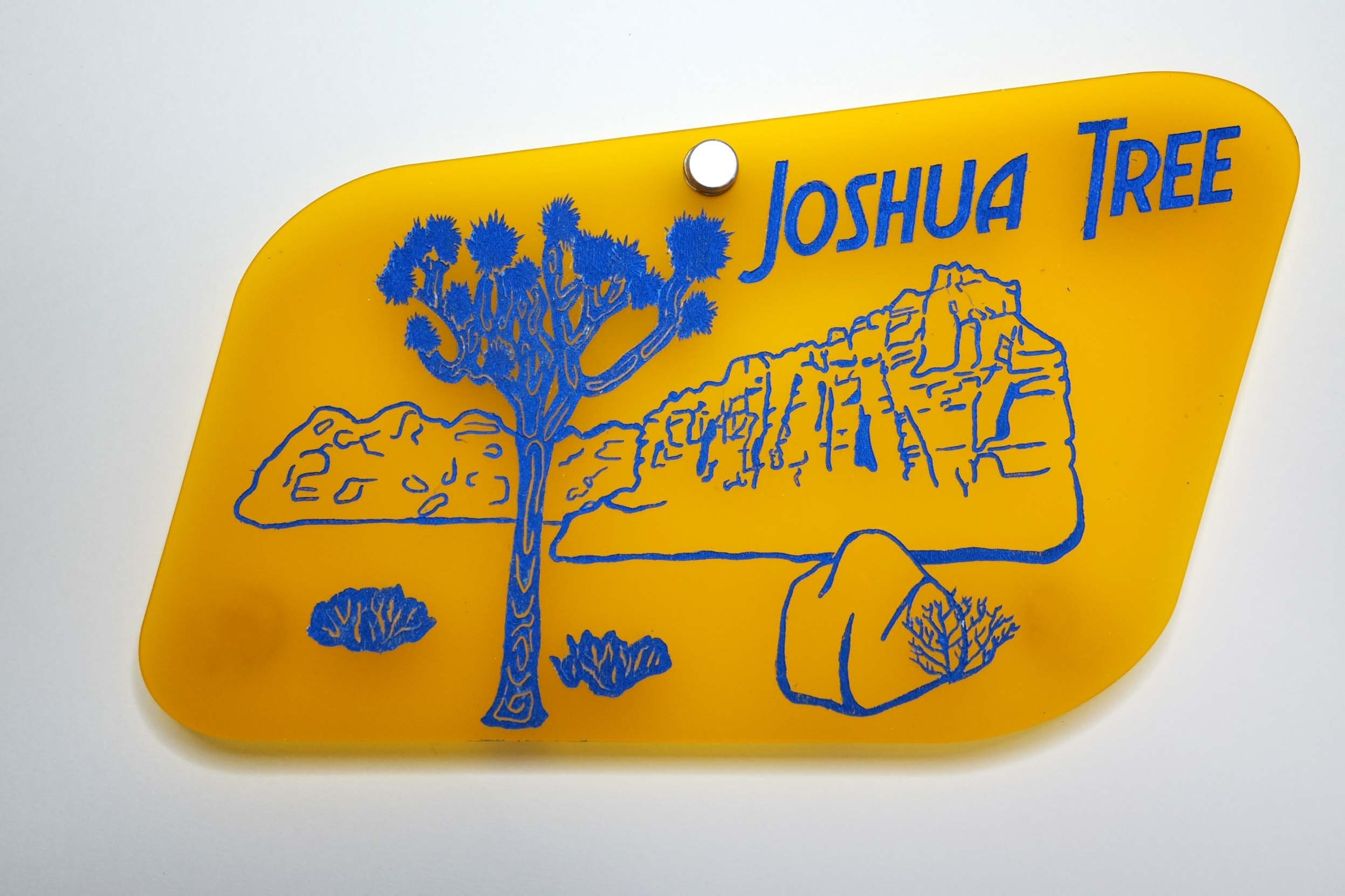 Joshua Tree Line Drawing on Acrylic - Etsy