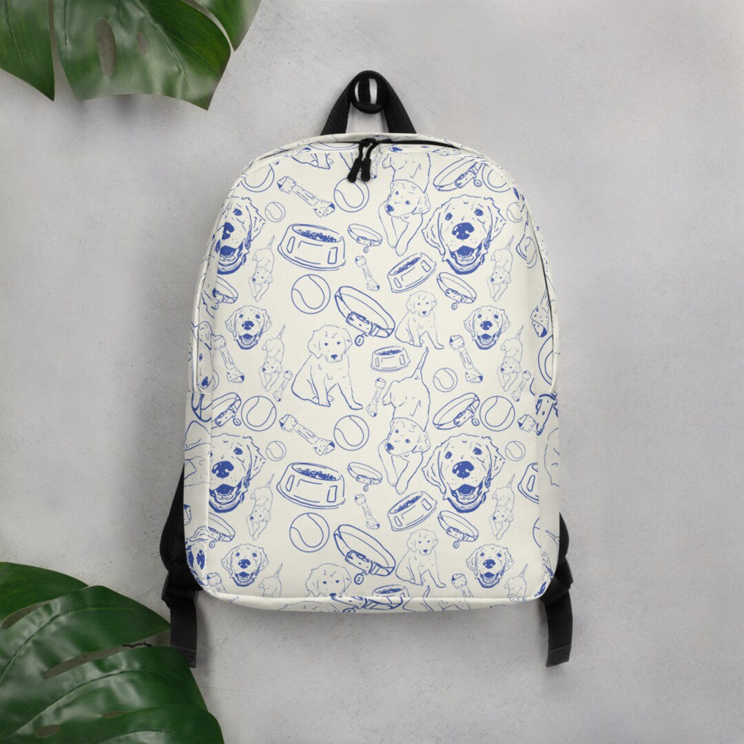 Golden Retriever Print Backpack: Dog Mom Gift, Water-resistant - Etsy