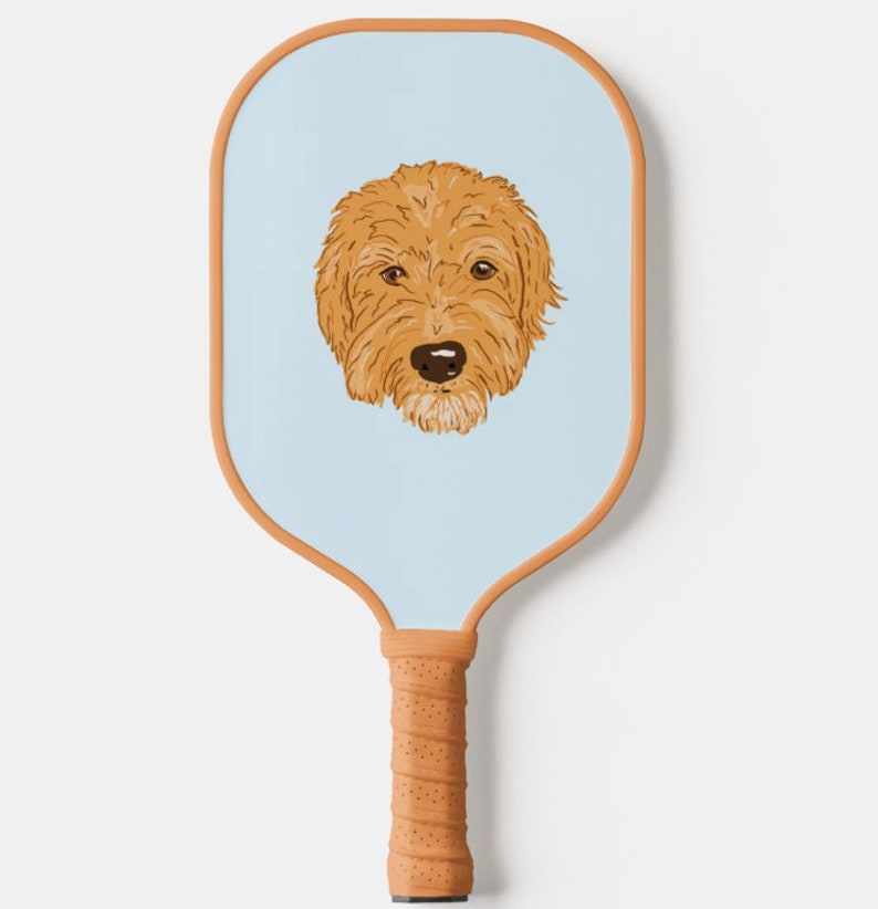 Custom Pickleball Paddle: Pet Portrait Gift for Dog Lover - Etsy