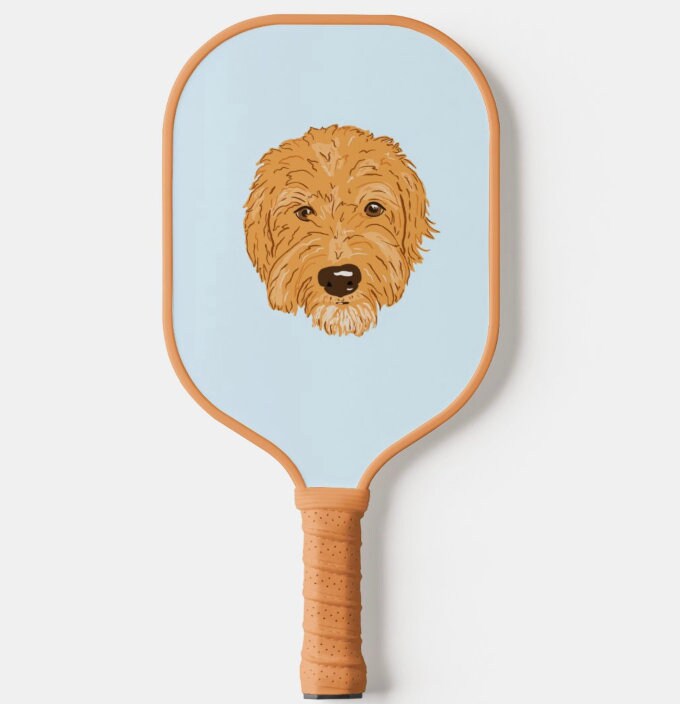 Custom Pickleball Paddle Pet Portrait Gift for Dog Lover and - Etsy