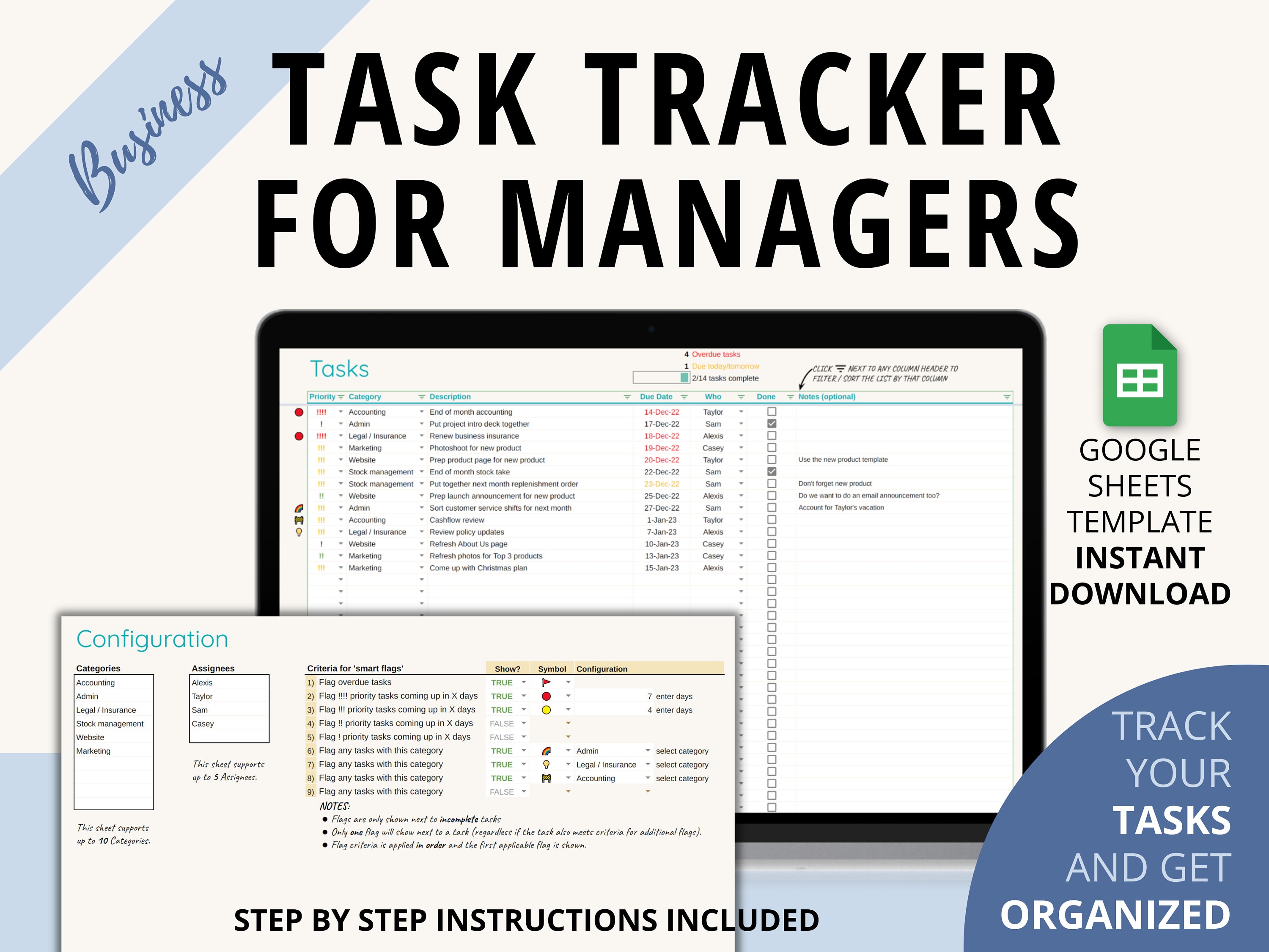 Project Task Tracker Excel Template Free Download, 60% OFF