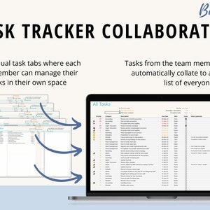 Team Task Tracker | 5 Person Collaborative Team | Google Sheets ...