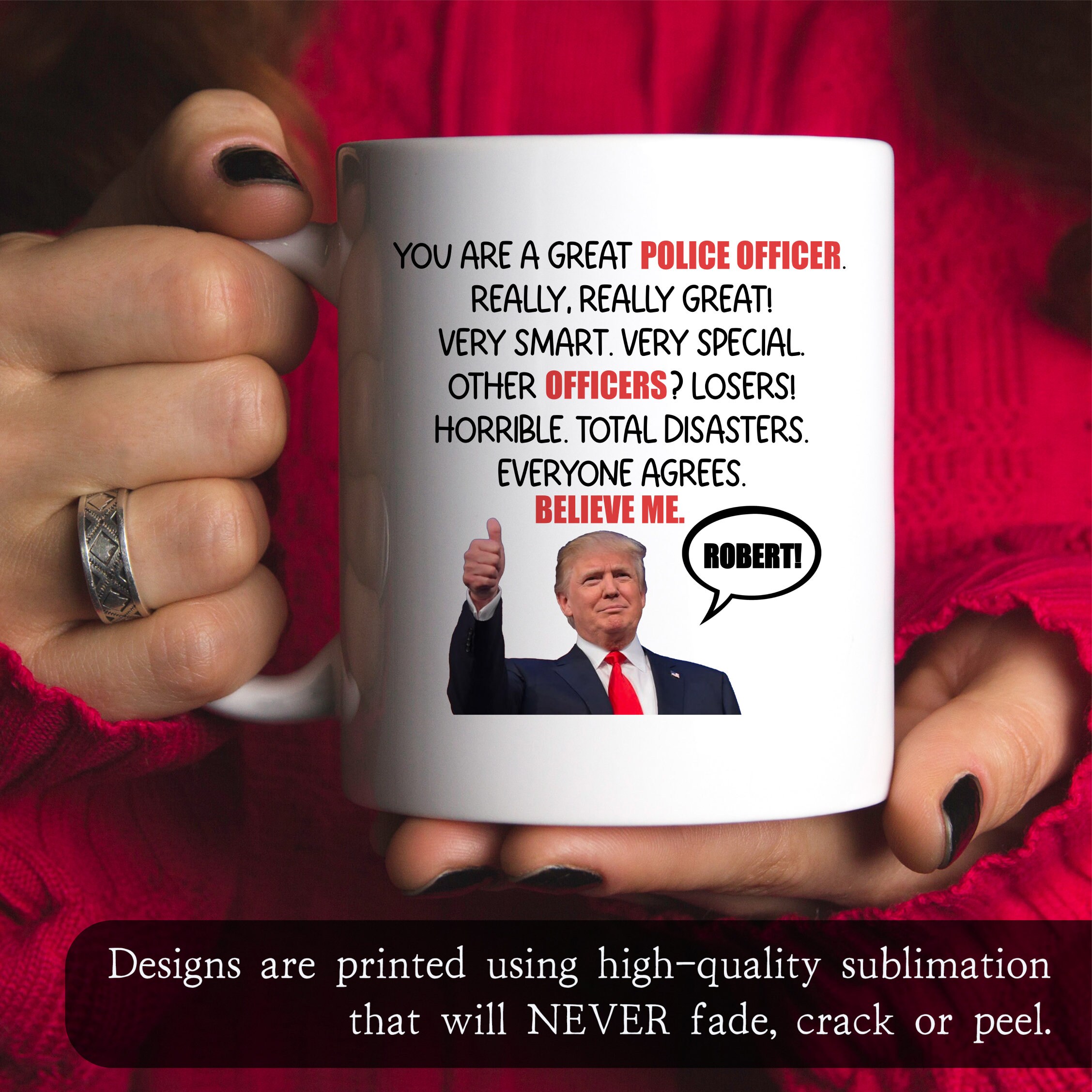 Personalized Cop Gifts for Police Officer, A Great Police Officer Mug ...