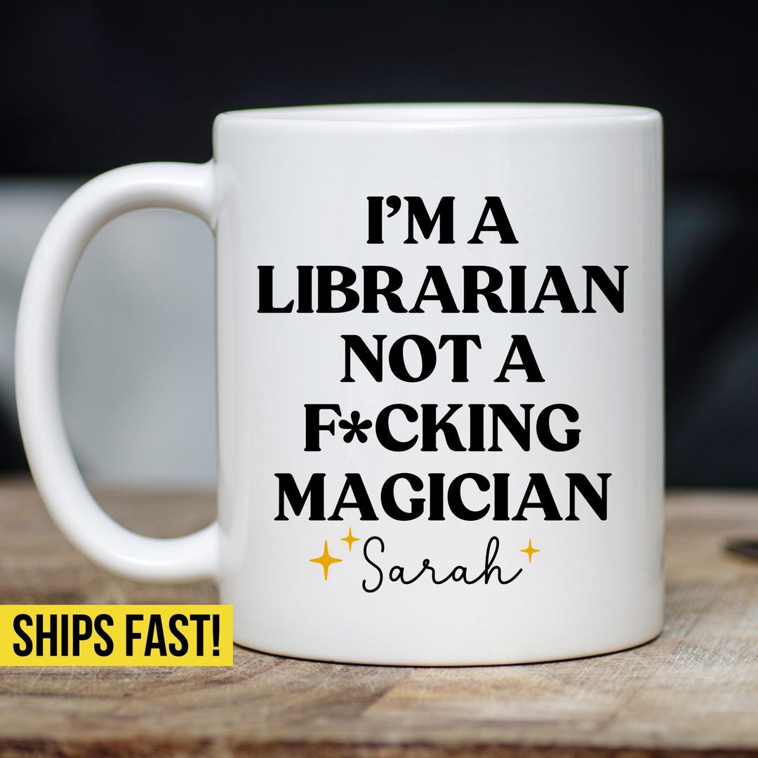 Custom School Librarian Gifts Personalized Librarian Name Coffee Mug ...