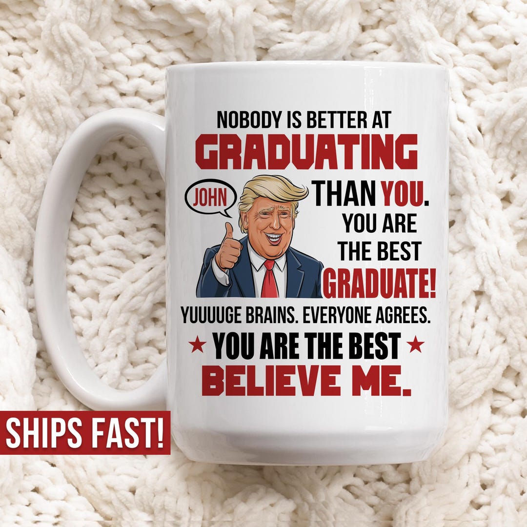 Graduation Gifts for Son, Funny Graduation Mug, High School Graduation ...