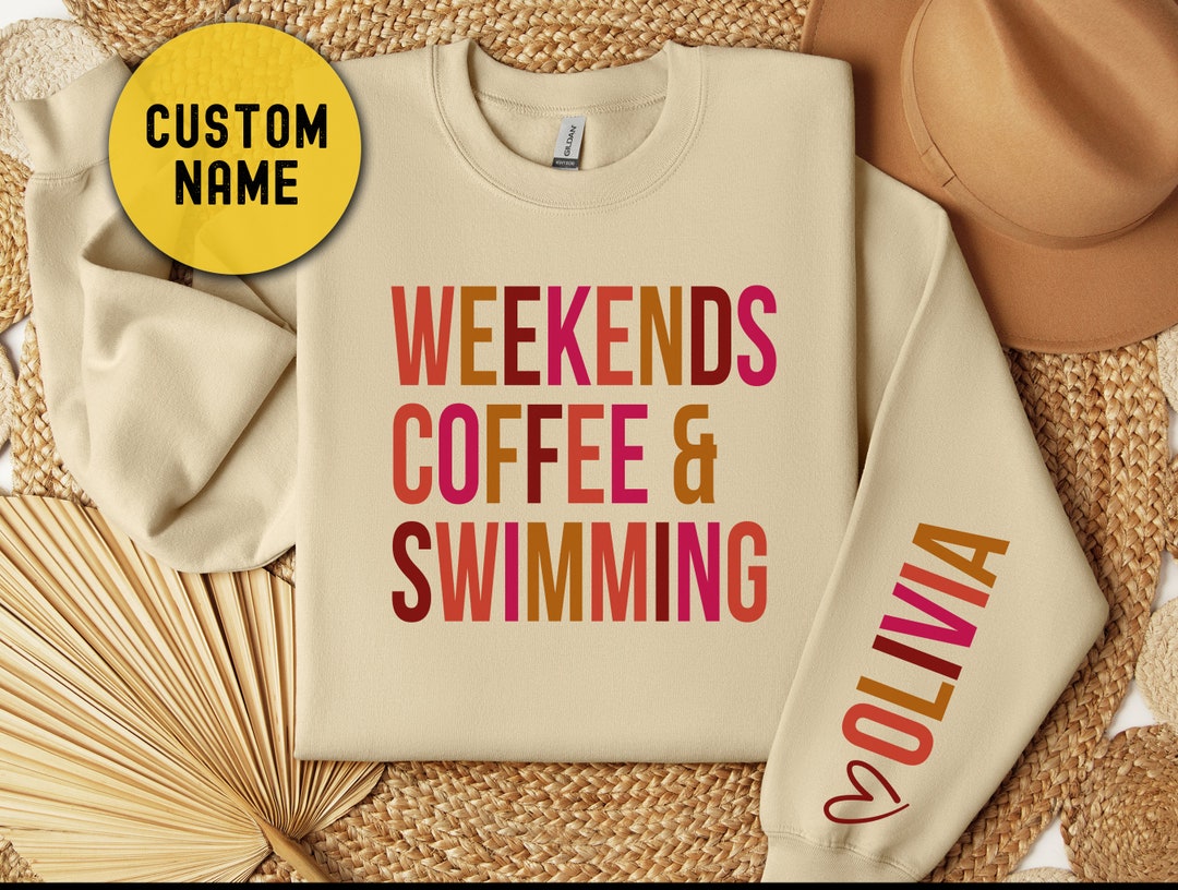Custom Swim Mom Sweatshirt, Swimming Mom Shirt, Personalized Swimmer ...
