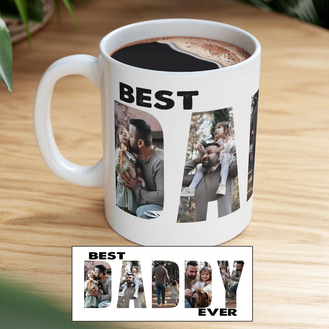 Family Photo Collage Mug for Dad Gifts for Fathers Day Gift From Kids ...