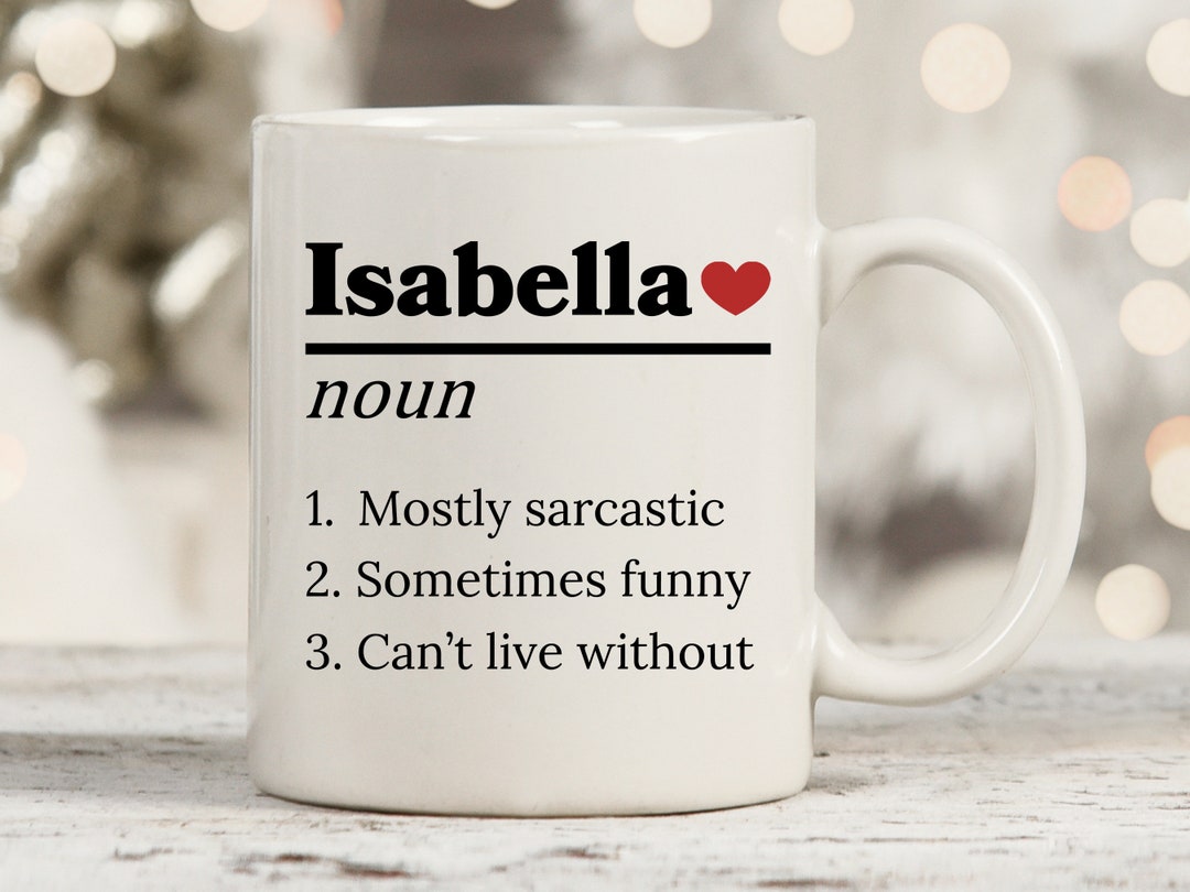 Personalized Name Definition Mug, Personalize Name Mug With Custom ...