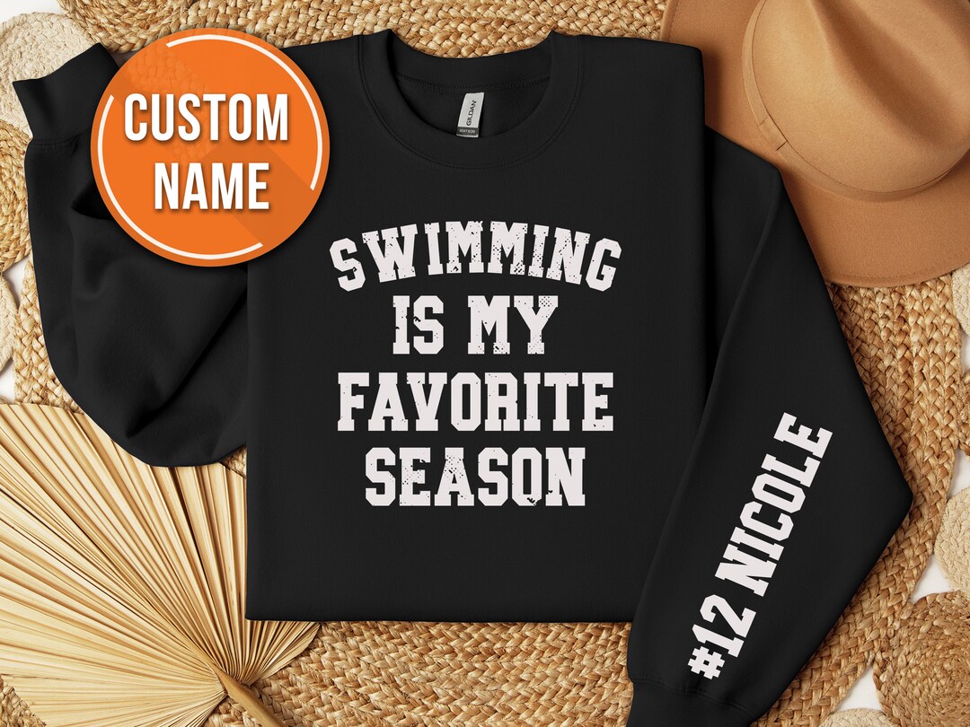 Custom Swim Mom Sweatshirt, Swimming Mom Shirt, Personalized Swimmer ...