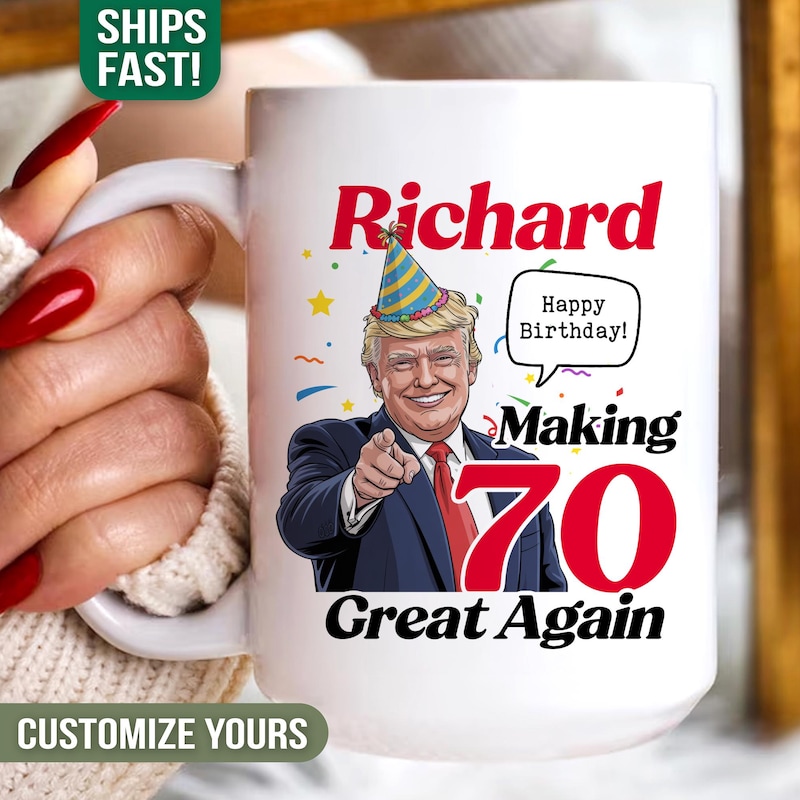 Trump 70 Th Birthday Mug - Etsy