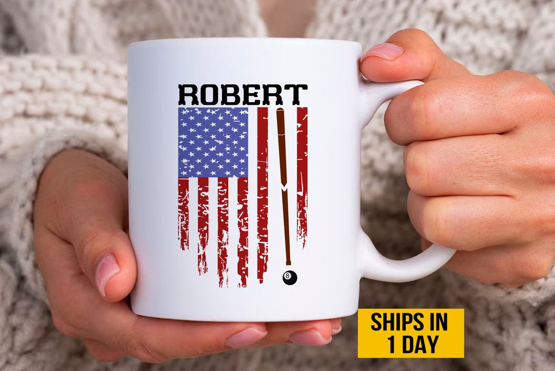 Personalized Pool Gift for Billiards Player, American Pool Player Mug ...