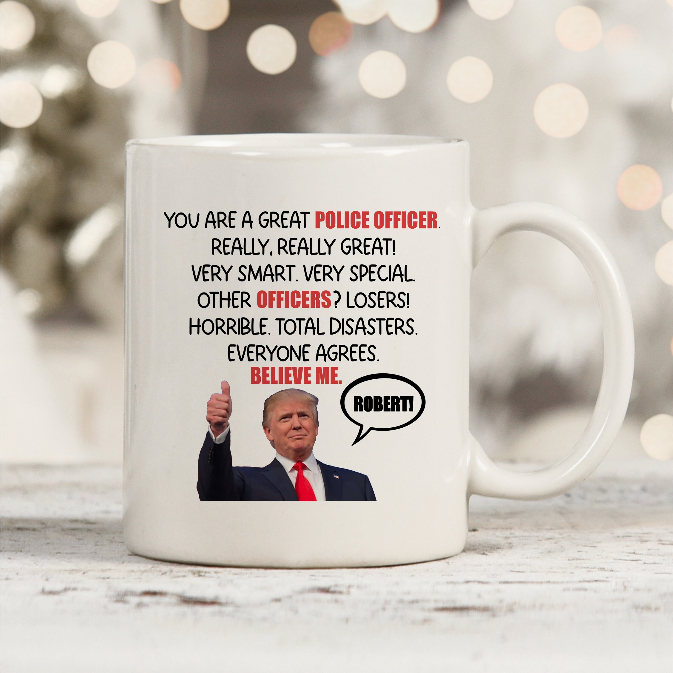 Personalized Cop Gifts for Police Officer, A Great Police Officer Mug ...