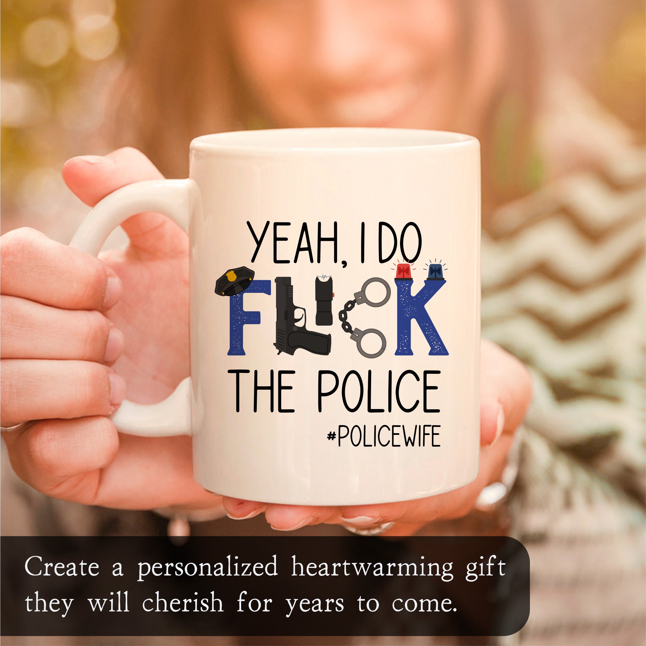 Personalized Cop Gifts for Police Officer, Funny Cop Mugs, Police ...