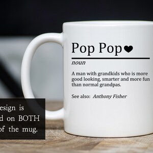 Pop Pop Definition Mug, Pop Pop Gift, Pop-pop Definition Coffee Mug ...