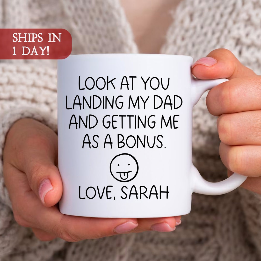 Step Dad Gift for Step Dad Mug, Bonus Dad Fathers Day Gift From ...