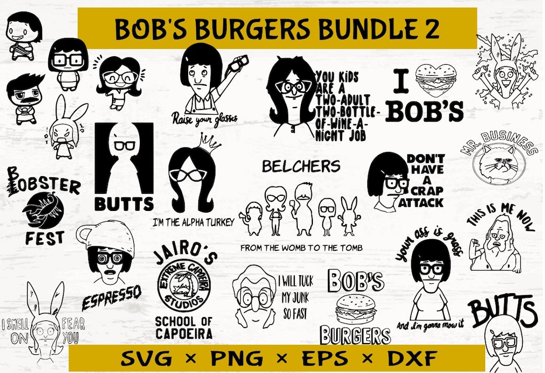Bobs Burgers Svg, Bob's Burgers, Bob Burgers, Svg Bundle, Louise ...