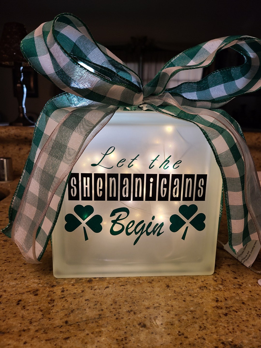 Custom Light Glass Block - Etsy