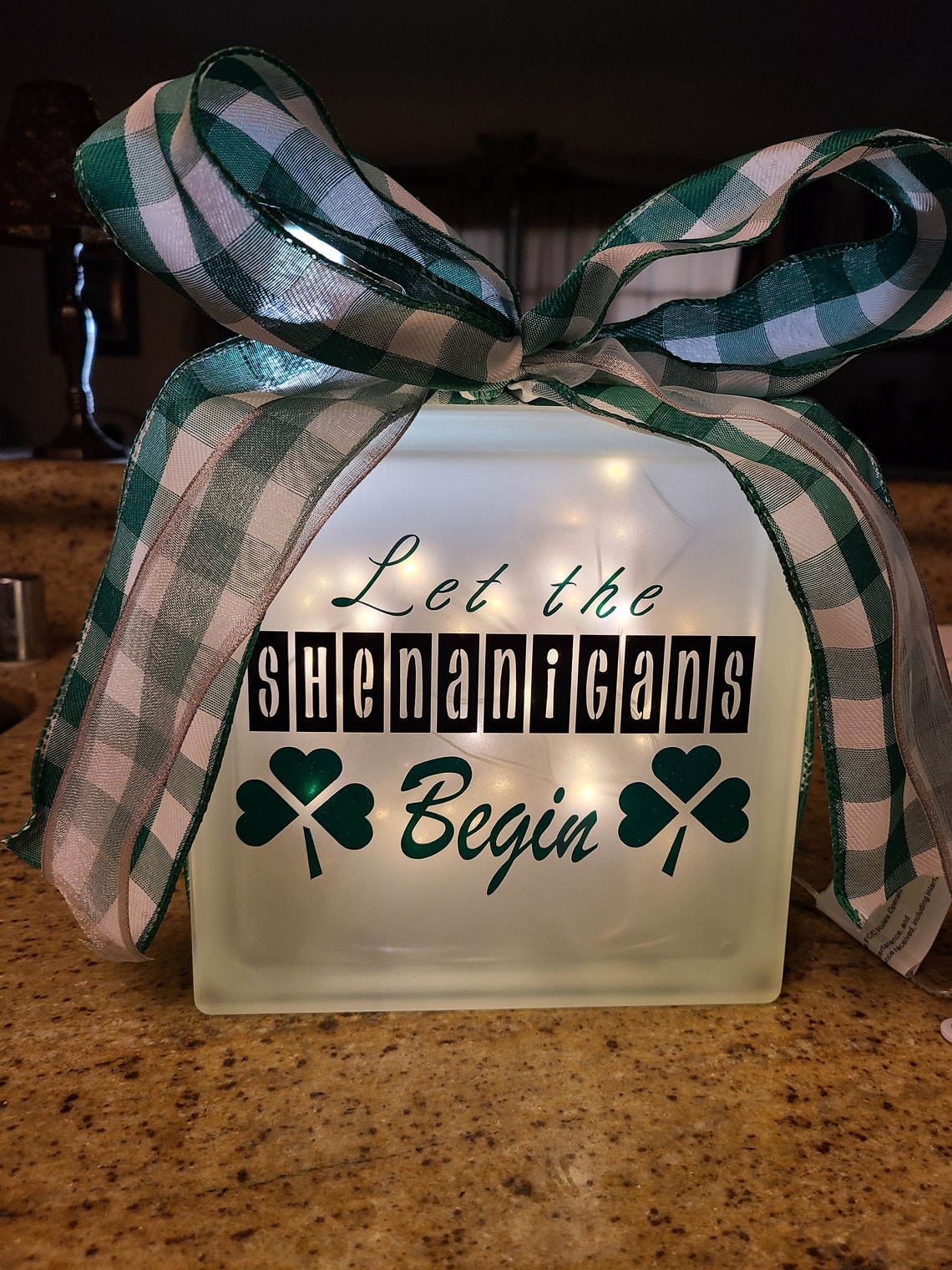 Custom Light Glass Block - Etsy