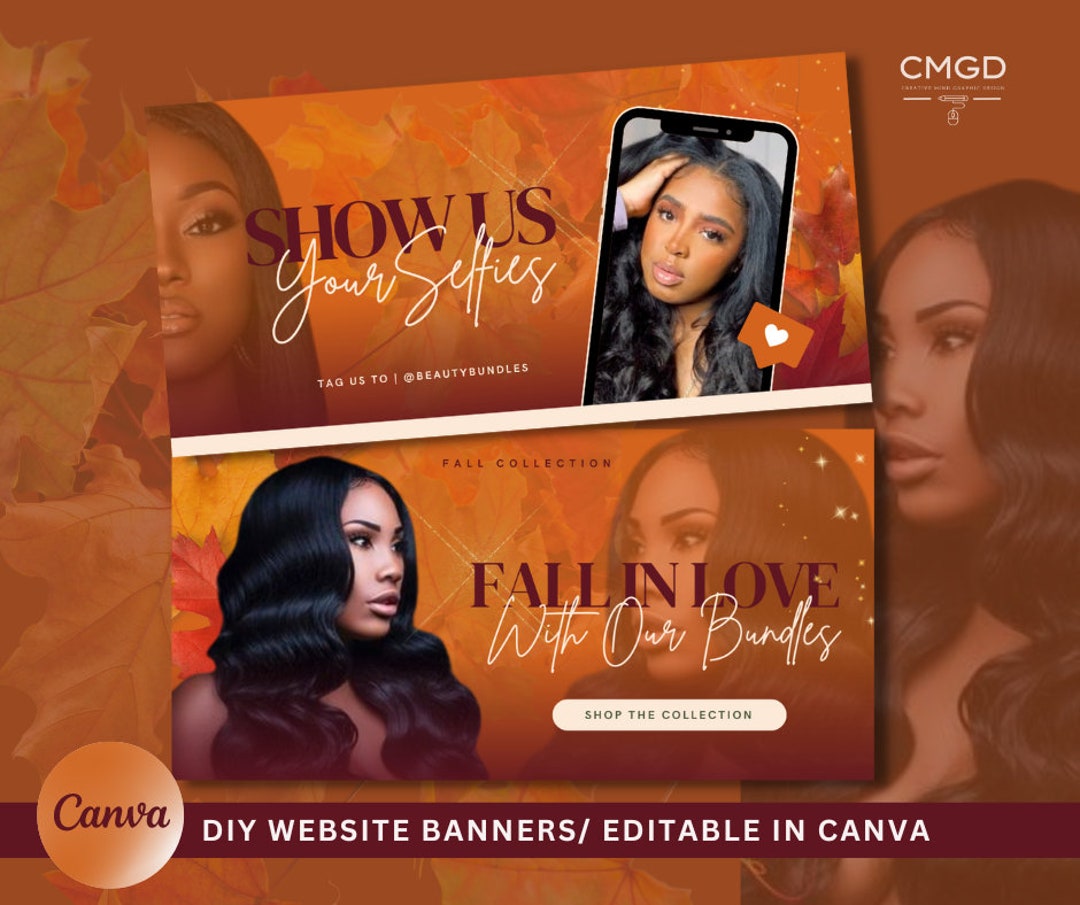 DIY Fall Website Banners for Bundles Fall in Love With - Etsy