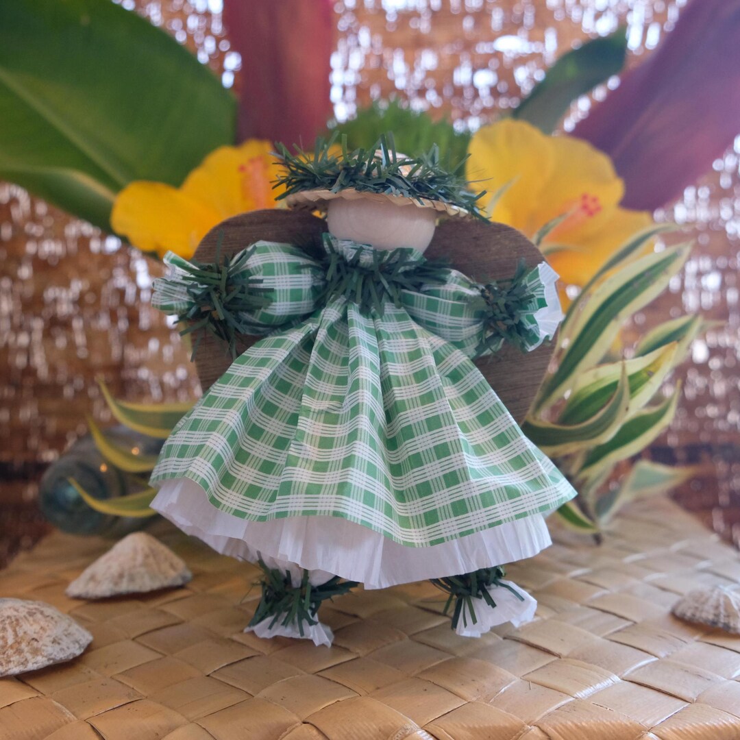 Handmade Gingham Palaka Hula Angel Christmas Ornament / Tree Topper - Etsy