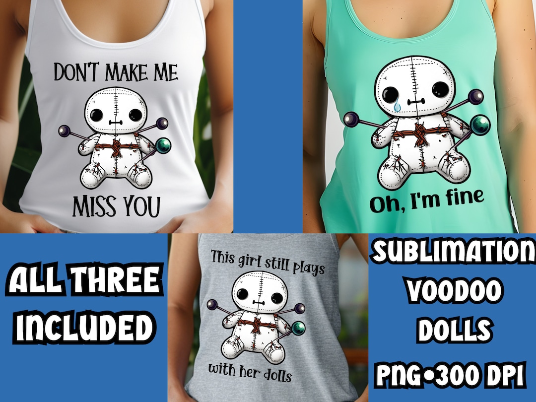 Sassy Quote Voodoo Doll Sublimation Design || Quirky Gift for Fun ...