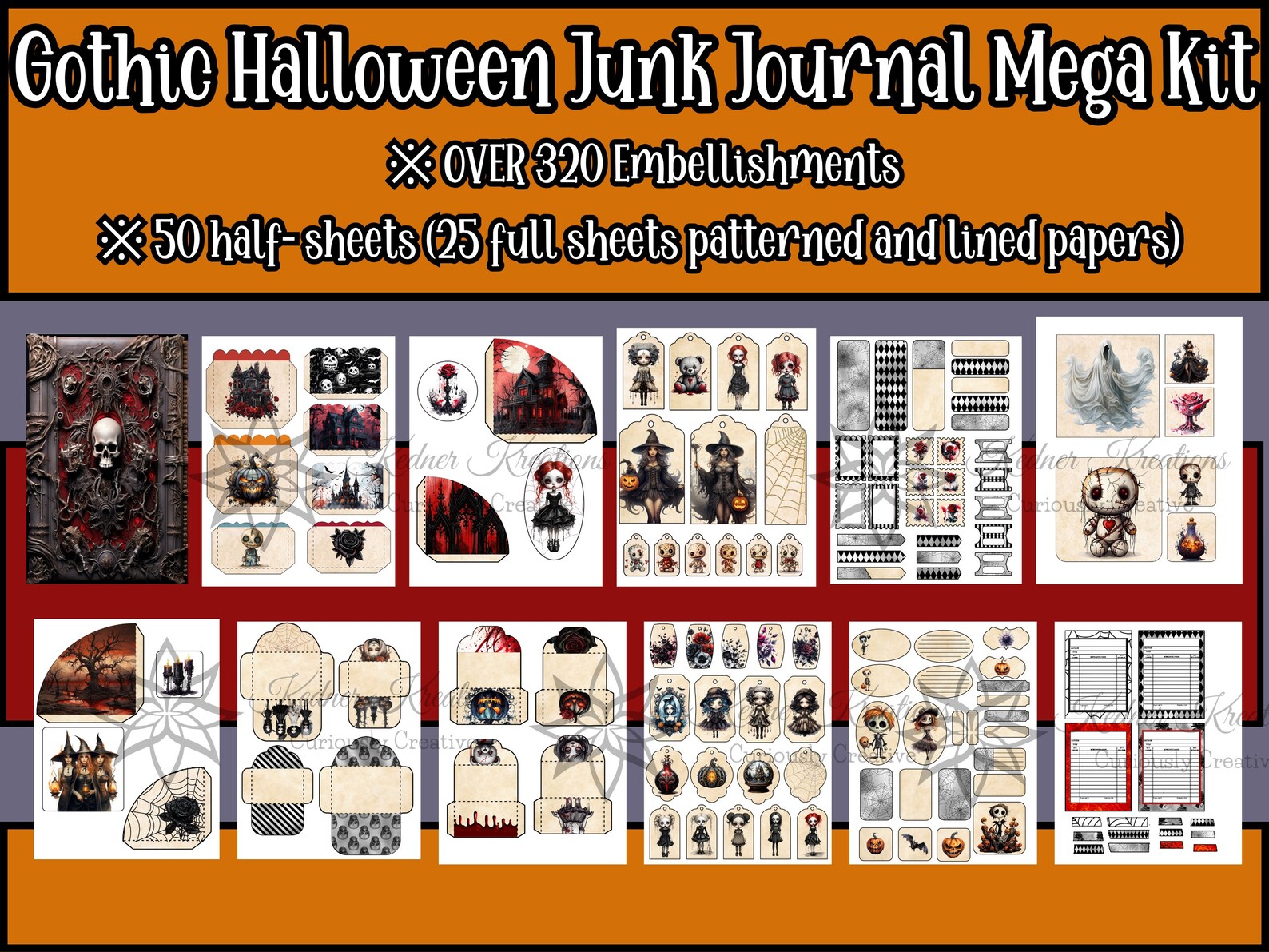 Spooky Vibes Alert! Get Your Hands on This Huge Gothic Halloween Junk ...