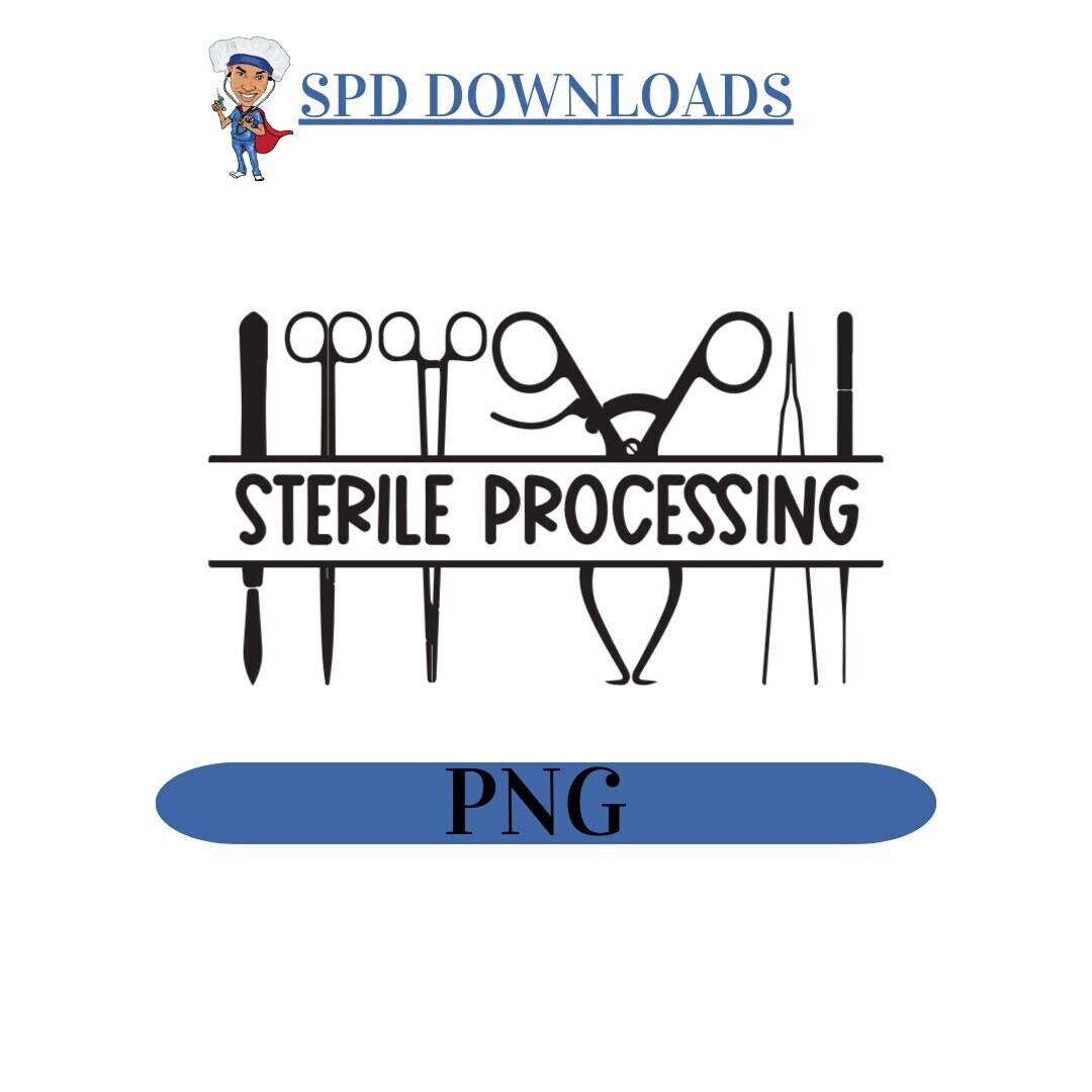 Sterile Processing X PNG JPG - Etsy
