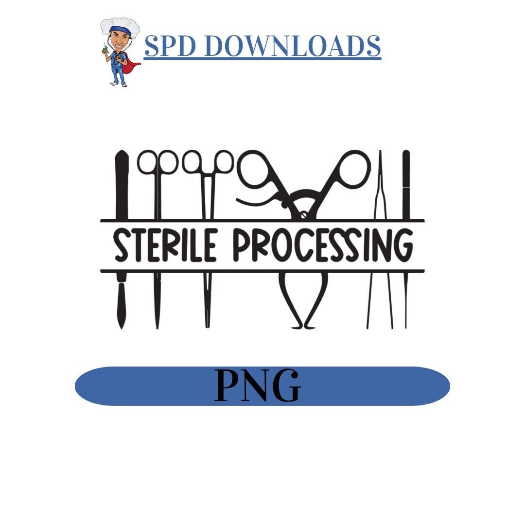 Sterile Processing X PNG JPG - Etsy