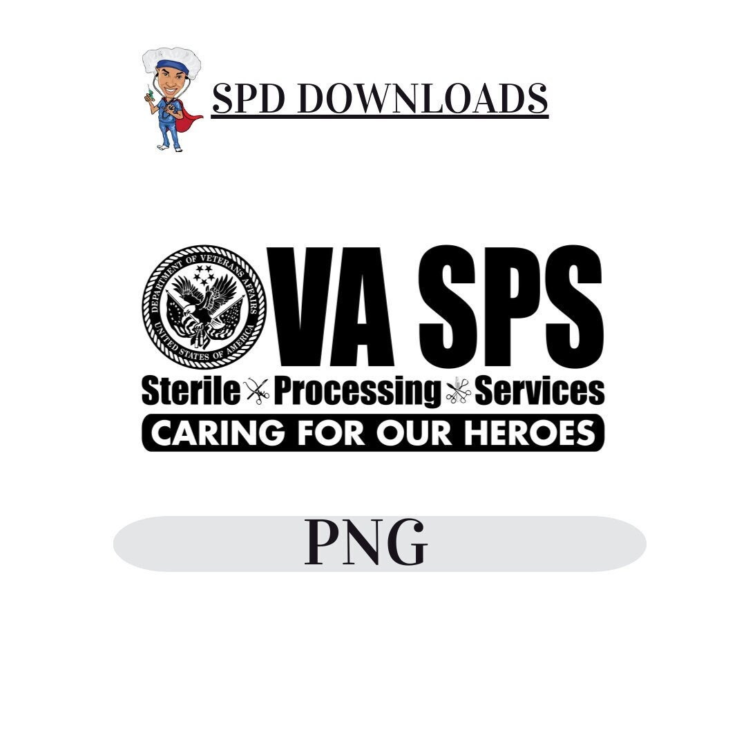 Sterile Processing VA SPS PNG Veteran's Affairs Supply Medical Tech - Etsy
