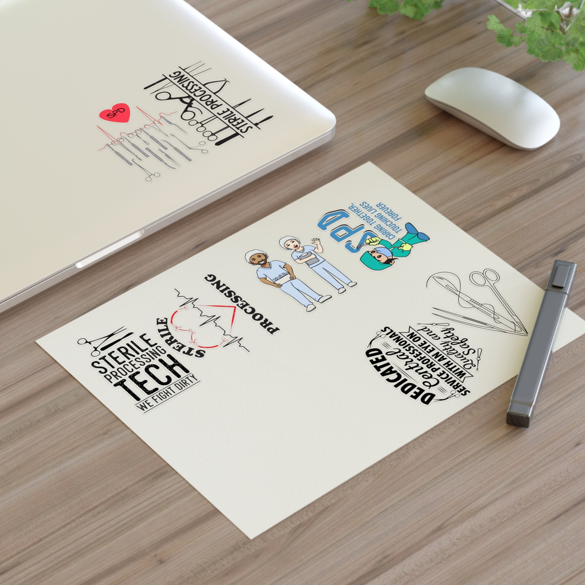 11''x8.5'' Sterile Processing Sticker Sheet 8x Stickers - Etsy