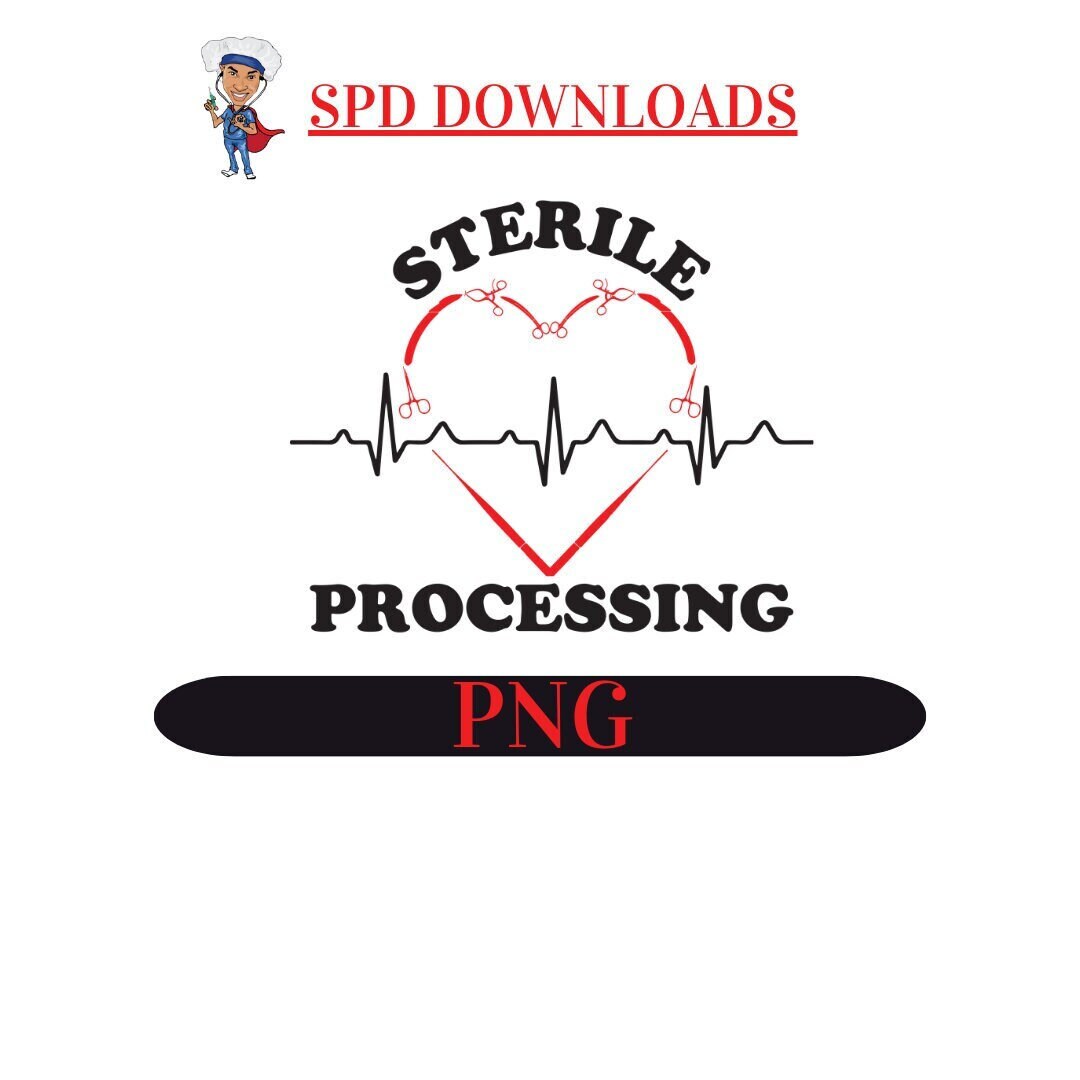 Sterile Processing SPD Heart II PNG - Etsy Sterile Processing SPD Heart II PNG - Etsy