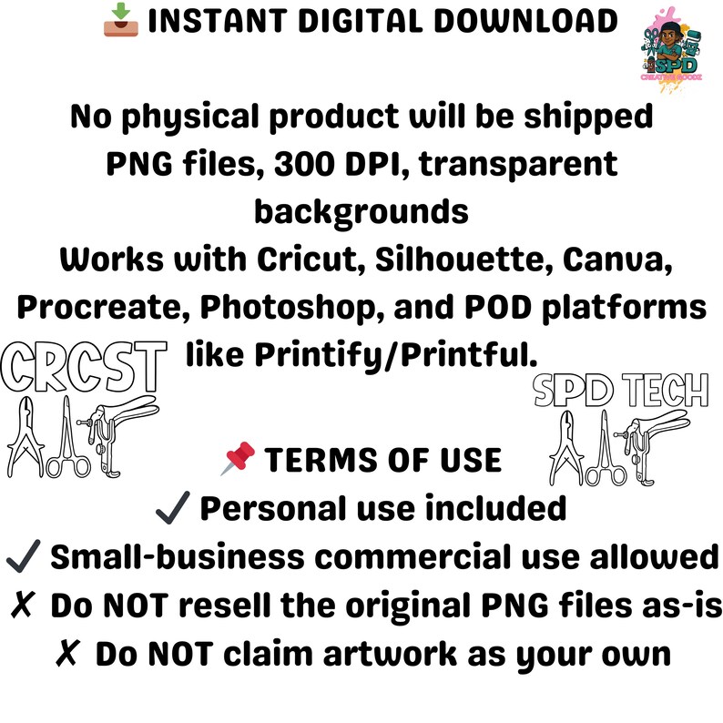 SPD PNG Bundle| Sterile Processing| Digital Download| No Physical Item ...