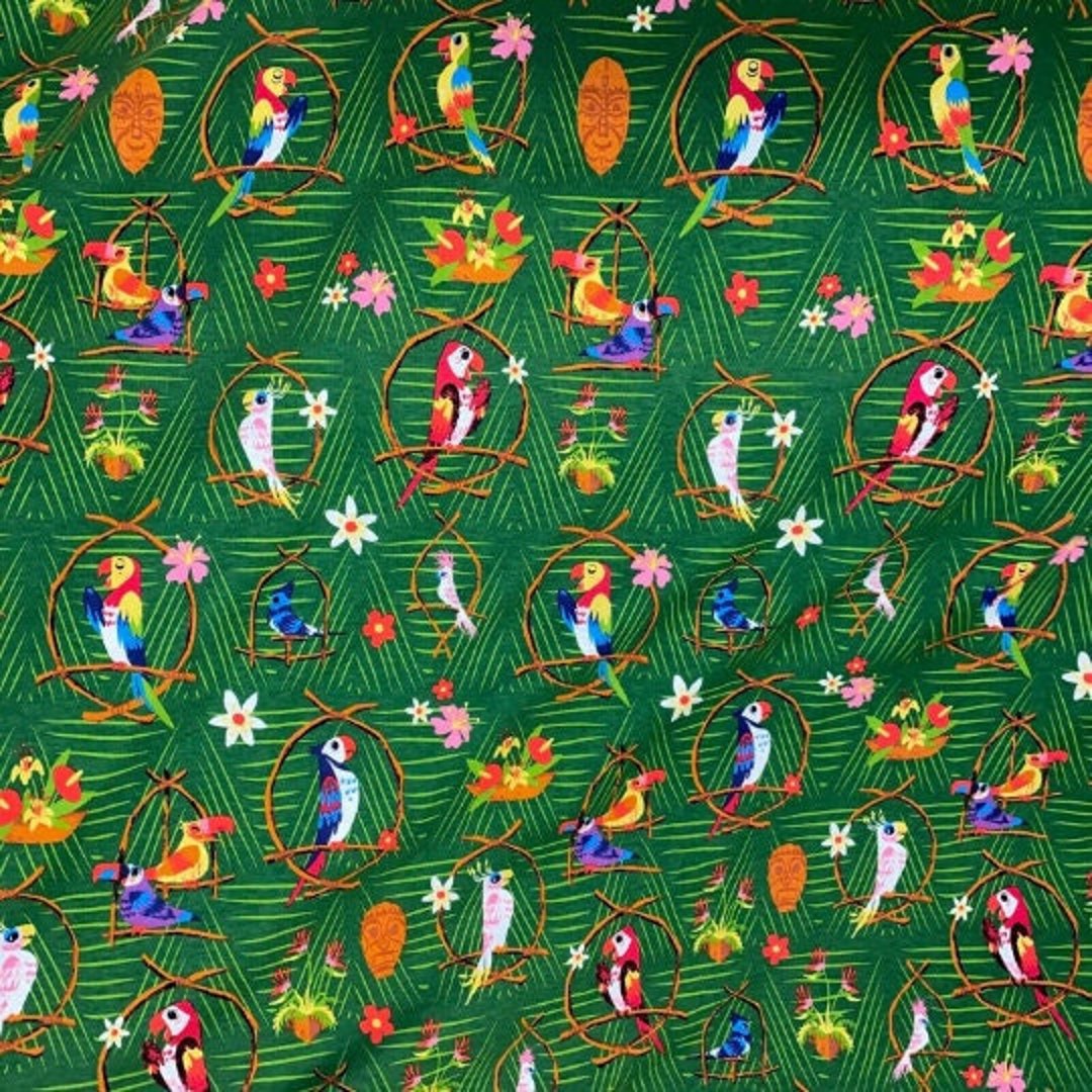 Disney Tiki Bird Cotton Interlock Fabric - Etsy