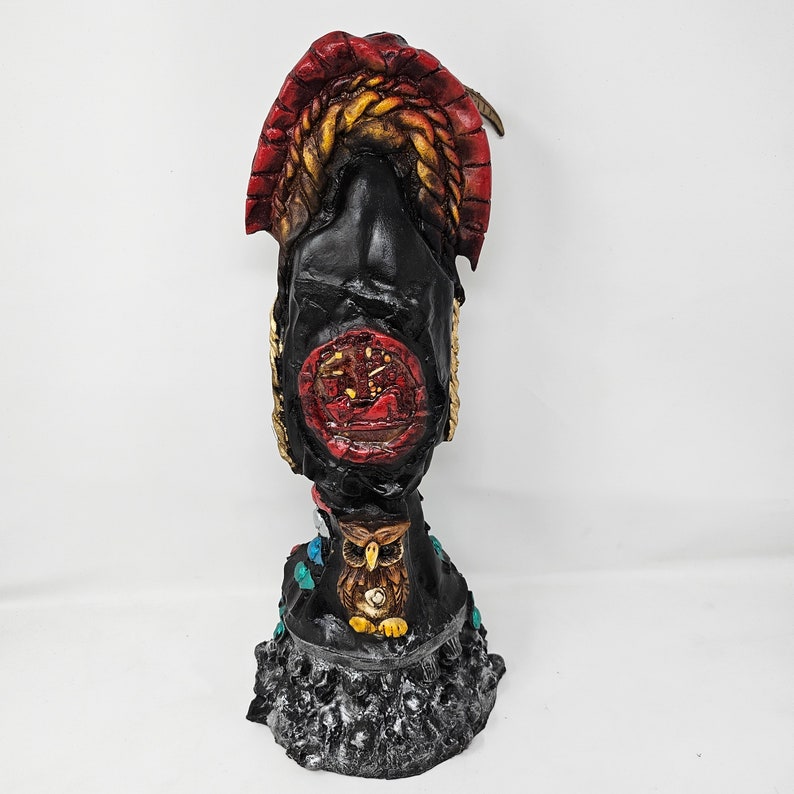 Santa Muerte Azteca Figure Statue 16 Inch. Figura Santa Muerte Negra ...