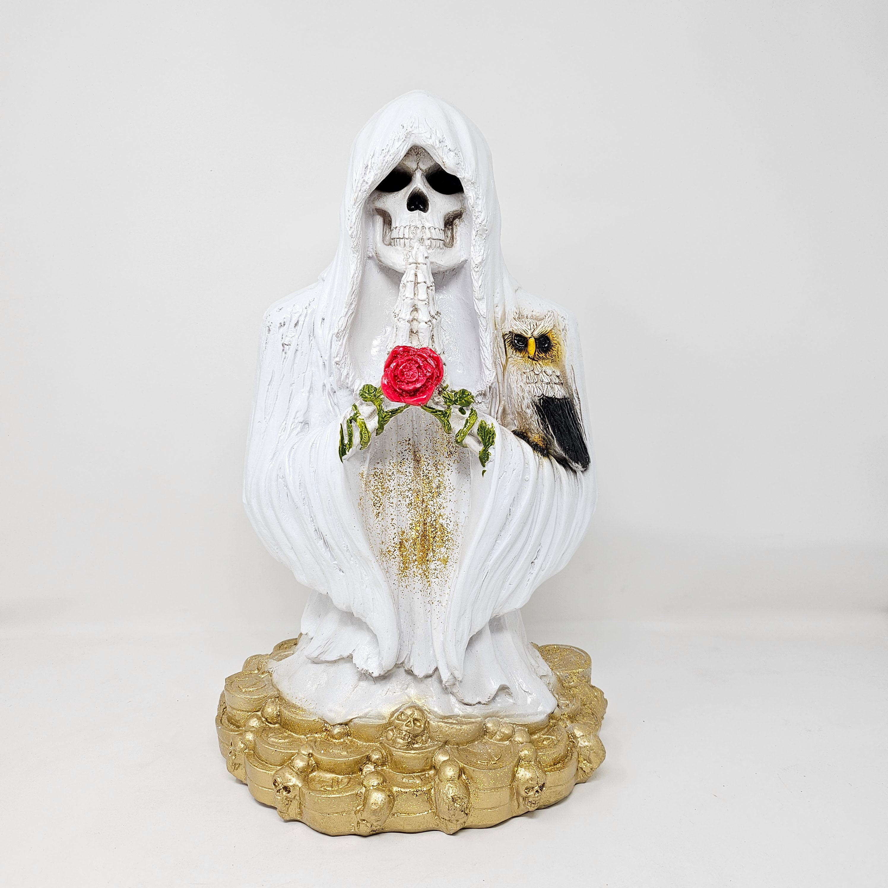 Forgiveness Santa Muerte White Figure Statue 14 Inch.figura Santa ...
