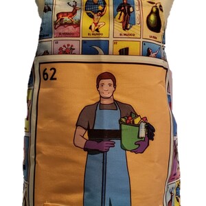 Mexican Loteria Aprons Mandil Funny Mens Womens Cooking BBQ Grill Apron ...