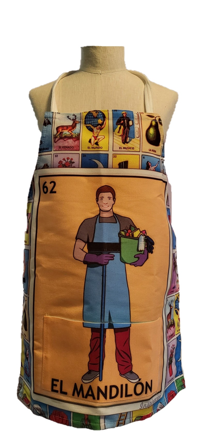 Mexican Loteria Aprons Mandil Funny Mens Womens Cooking BBQ Grill Apron ...