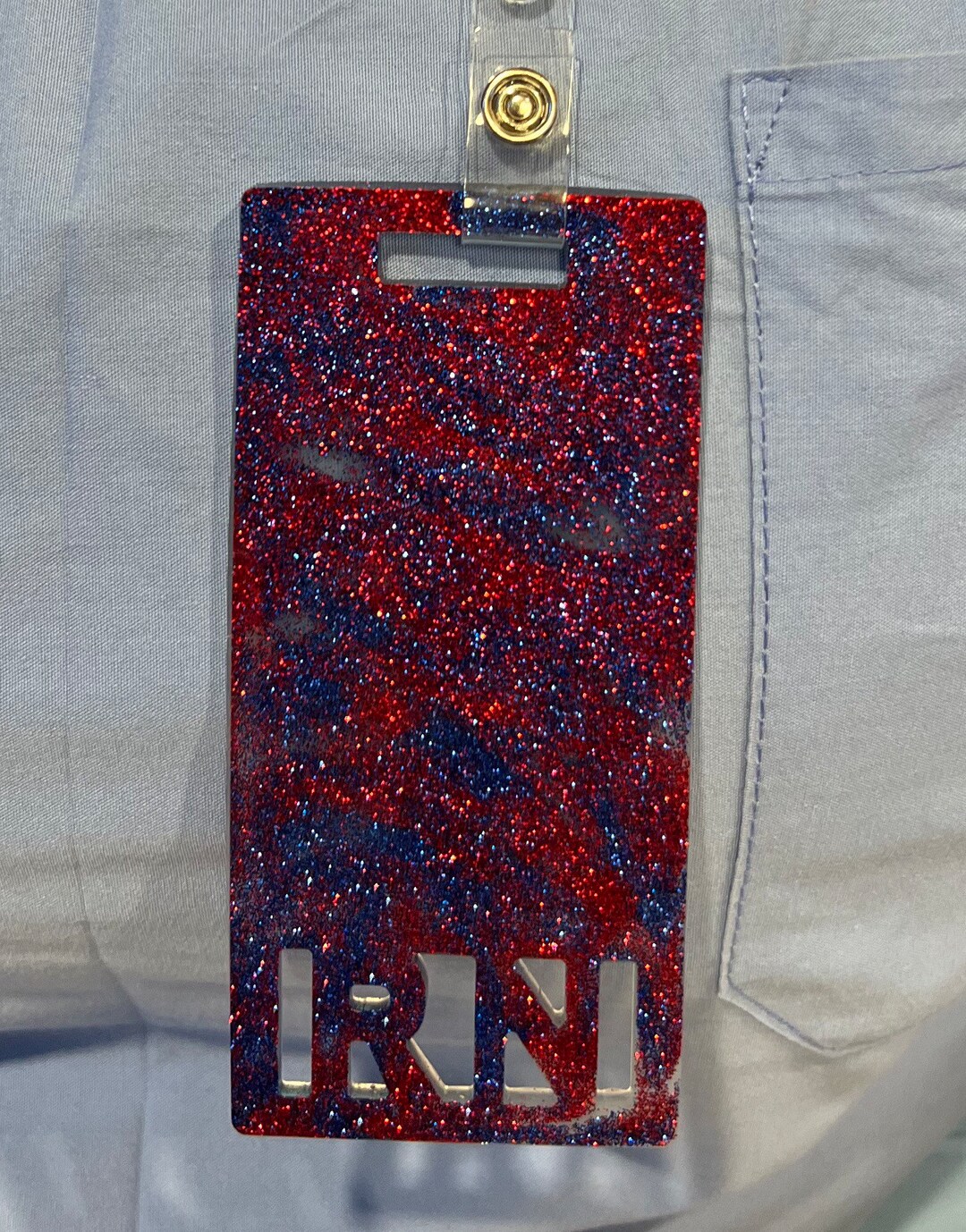 RN Blue and Red Bills Badge Buddy - Etsy