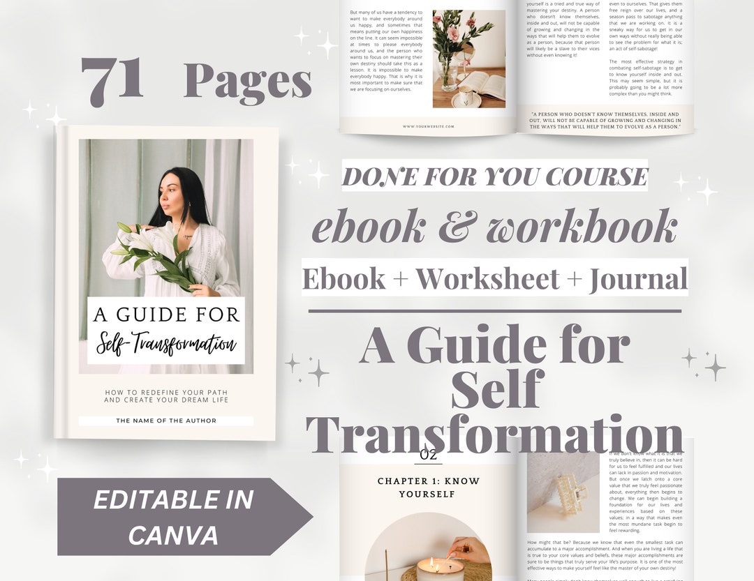 Done for You Workbook, Self-transformation, Brandable Coaching Program ...