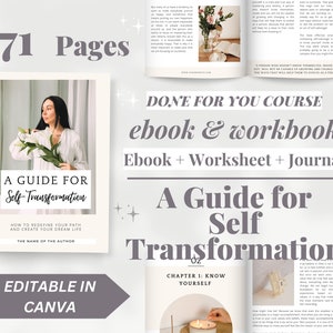 Done for You Workbook, Self-transformation, Brandable Coaching Program, Life and Visualization ...