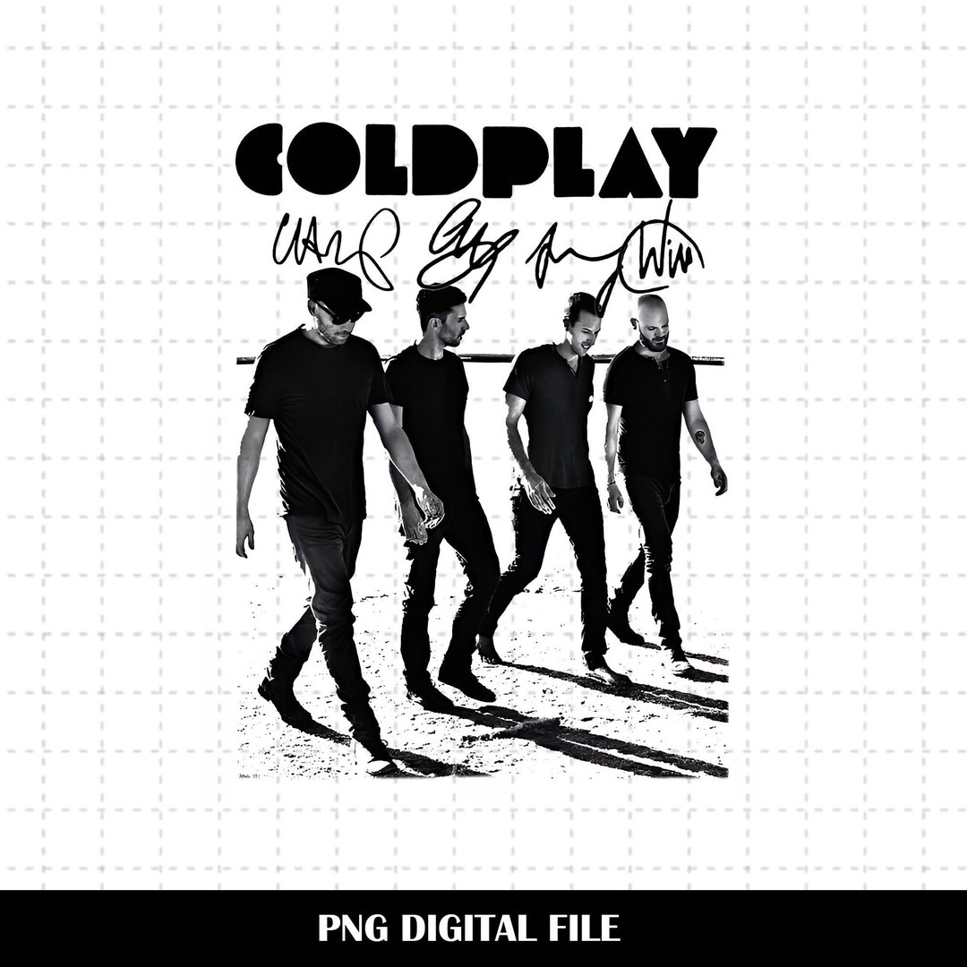 Retro Coldplay Band Member Png Coldplay Tour Png Coldplay - Etsy