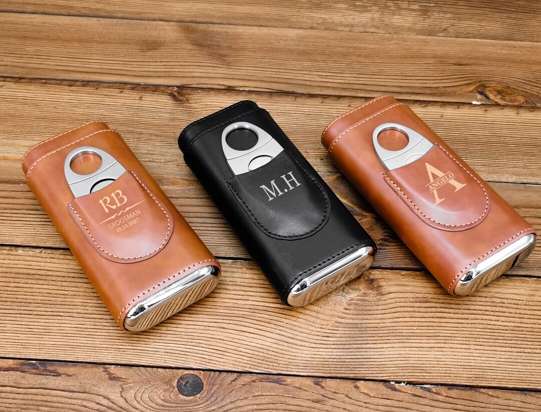 Personalized Cigar Case,groomsman Gift,father's Day Gift,custom ...