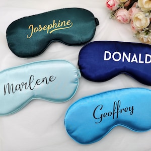 Personalized Emerald Green Sleep Mask,customized Eye Masks,bachelorette ...
