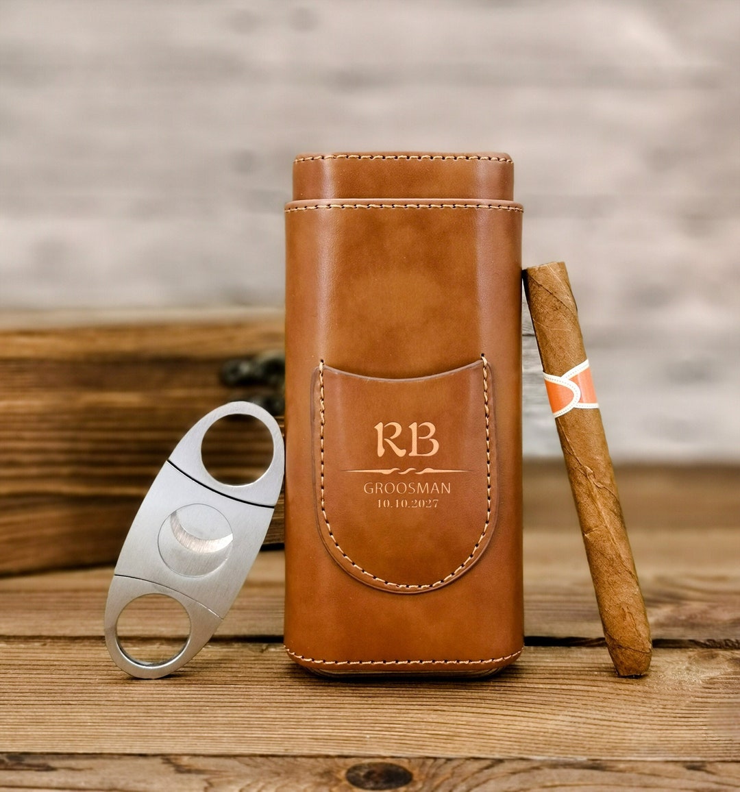 Personalized Cigar Case,groomsman Gift,father's Day Gift,custom ...