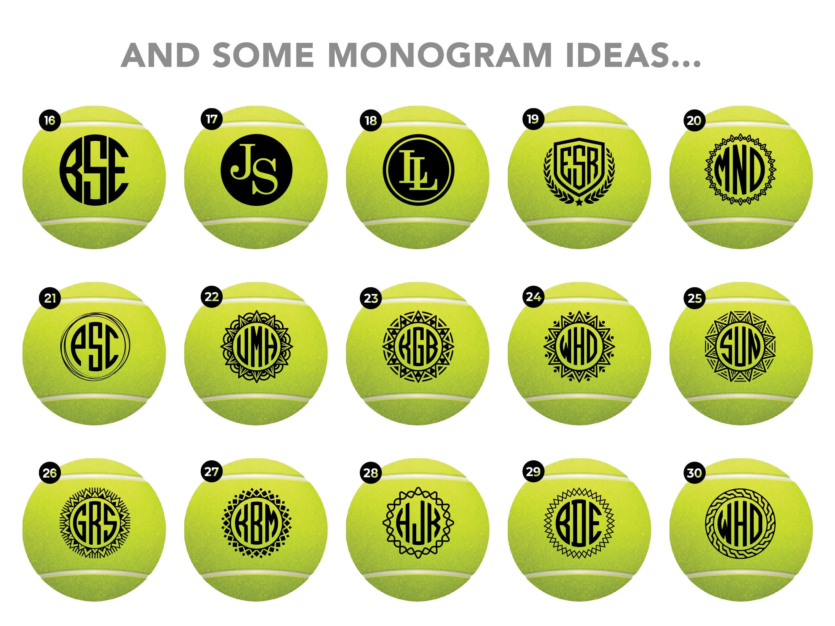 Personalized Tennis Balls: Unique Christmas Gifts. Give the Gift of ...