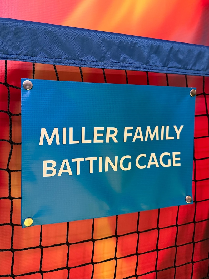 Custom Vinyl Net Banner: Snap-on Sign for Pickleball & Tennis - Etsy