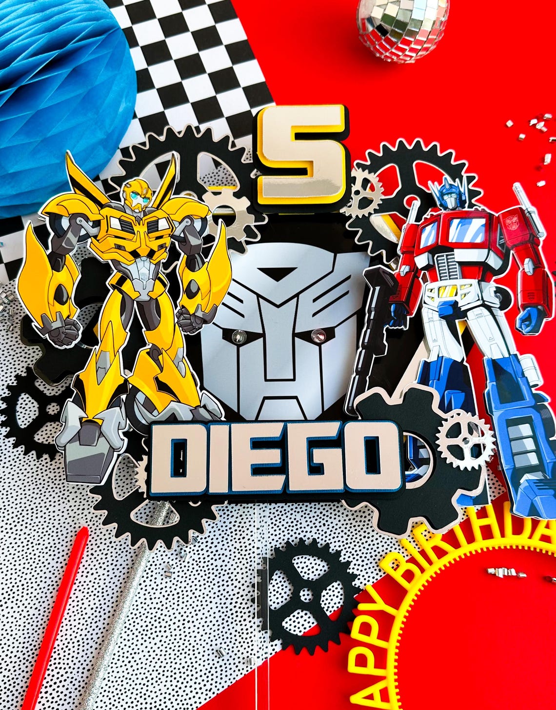 Transformer Cake Topper - Etsy