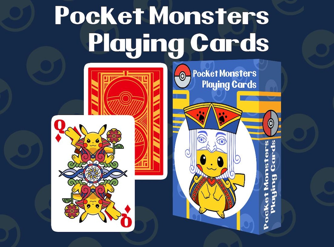 Pocket Monsters Playing Cards - Etsy
